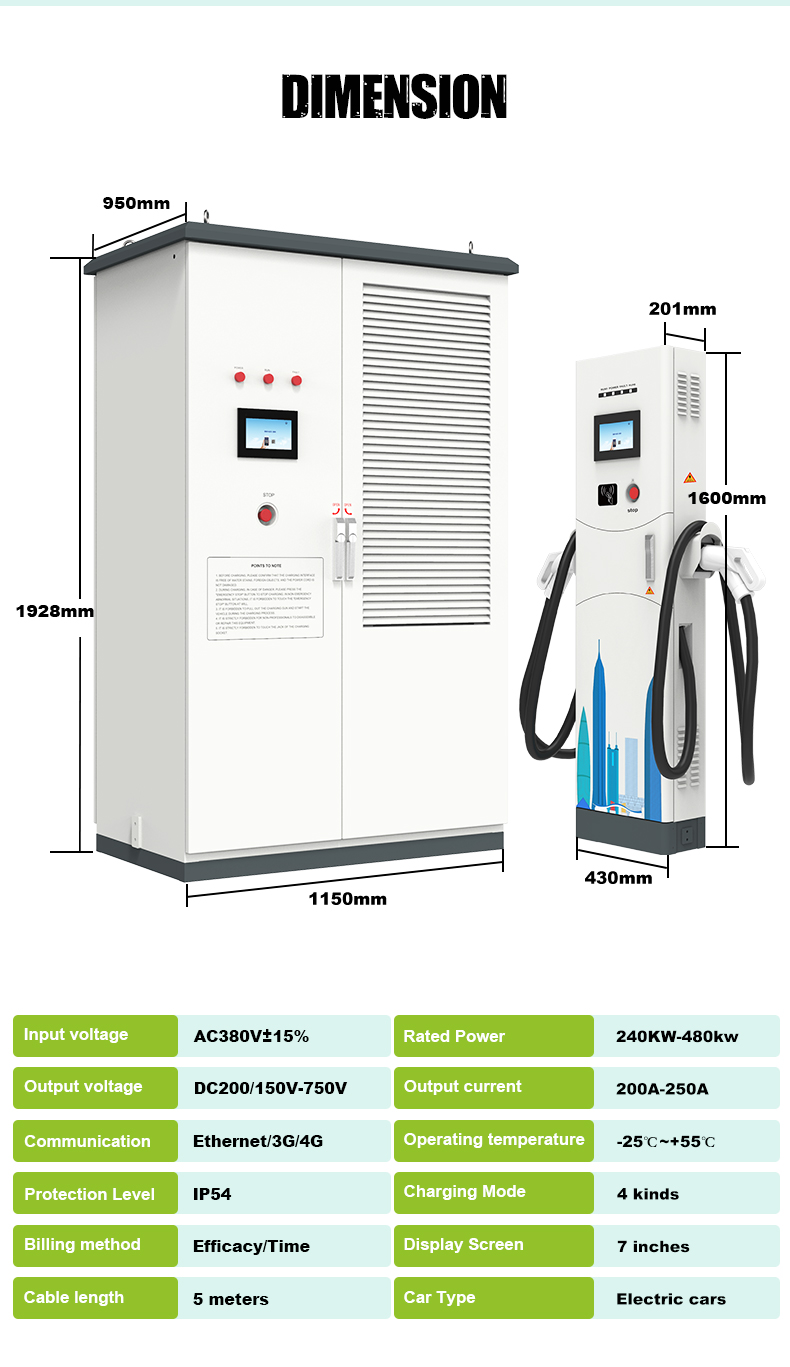 240-480KW Split Type DC Fast DC EV Charging Station-Shenzhen Greenova Power Group Co.Ltd